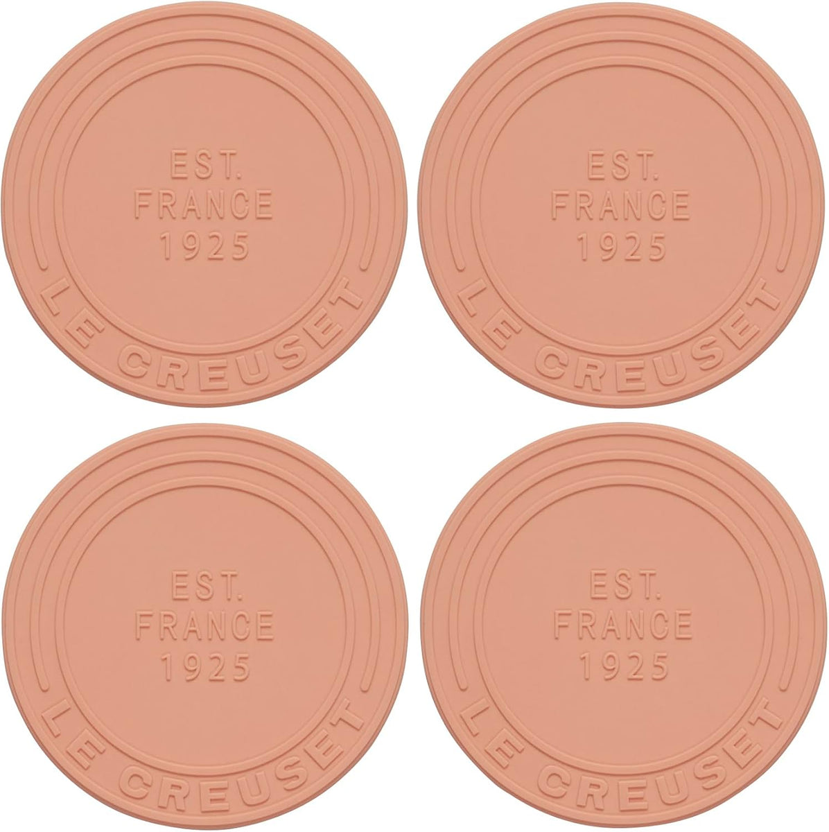 Le Creuset Silicone Coaster, Set of 4, Peche– Big Kitchen®